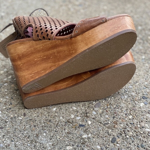 Bed Stu | Shoes | Bed Stu Enid Sandal Platform Wedge Heel Tan | Poshmark